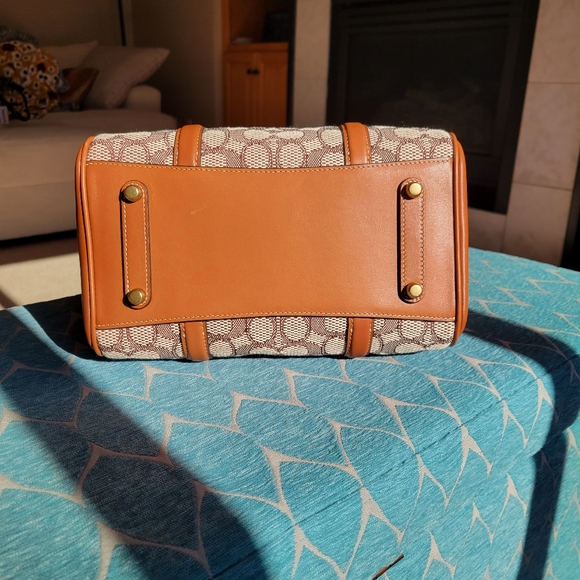 Coach | Bags | Coach Ruby Satchel 25 In Signature Textile Jacquard ...